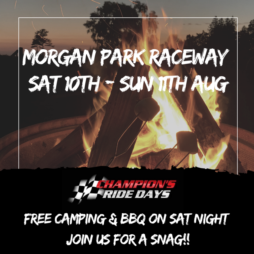 morgan park raceway 10-11 aug – Champions Ride Days