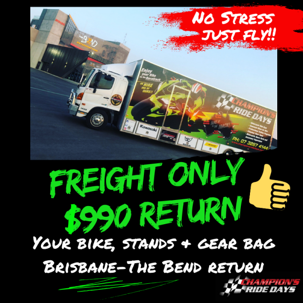**SALE** SA Champs Package – Champions Ride Days