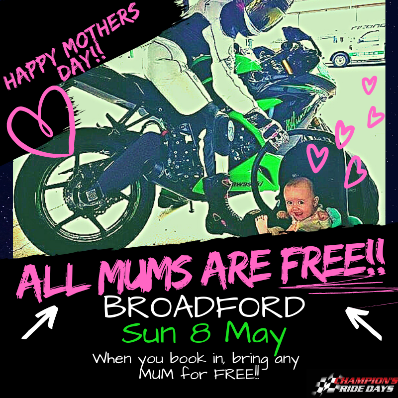 Broadford Raceway + Mum Rides FREE!! – Champions Ride Days