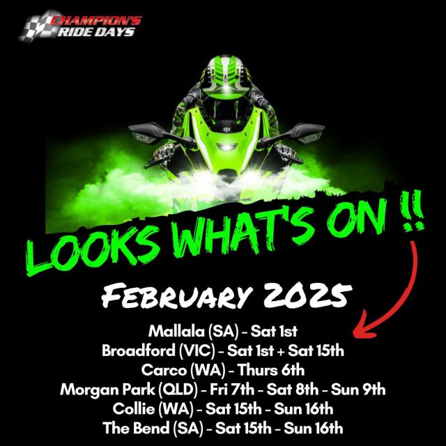 Broadford Raceway + Race Practice – Champions Ride Days