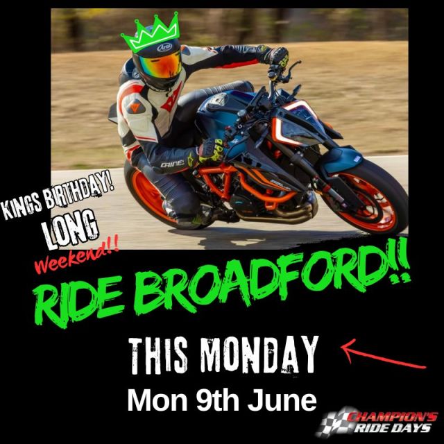 Broadford Raceway **NEW** – Champions Ride Days
