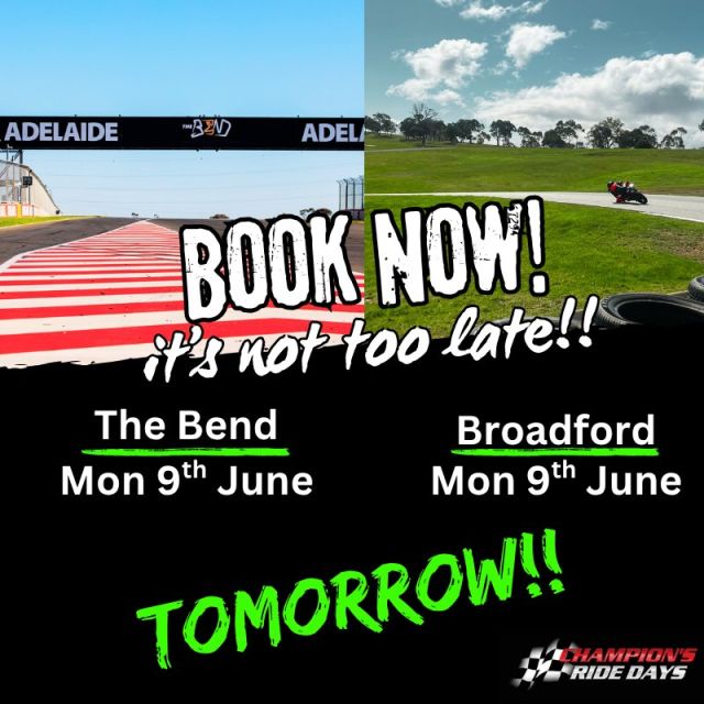 Broadford Raceway **NEW** – Champions Ride Days